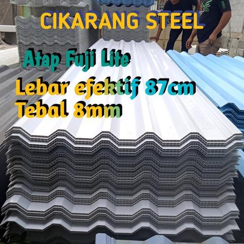 Jual Atap upvc double layer fuji lite 870 tebal 8mm x 5mtr putih - Kab ...