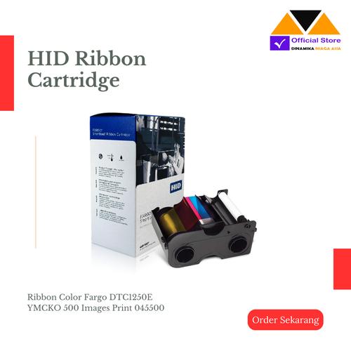 Jual HID Ribbon Cartridge Fargo DTC-1250e Colors YMCKO 045500 Original ...