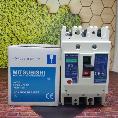 Jual MCCB NFB breaker Mitsubishi NF-63CW NF63CW NF63-CW 50A 50 A 3P 3 P 3Pole 3 Pole 3Phase 3 ...