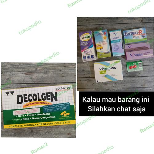 Jual Decolgen Extra Strength Cold n Flu Panadol Singapore - Jakarta ...