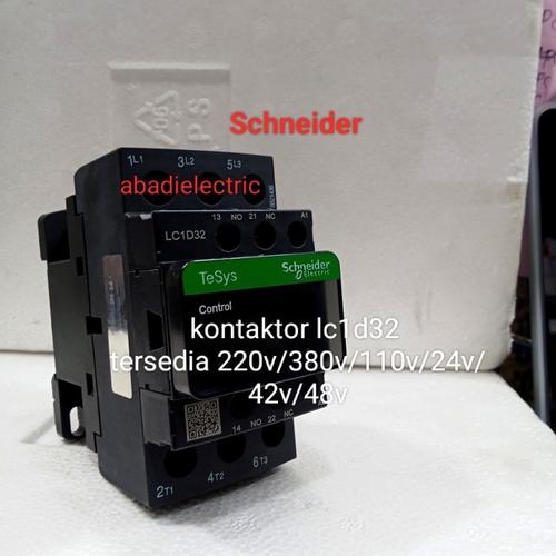 Jual kontaktor contactor lc1d32b7 coil 24vac 50a 3p Schneider - Jakarta Barat - abadielectric ...