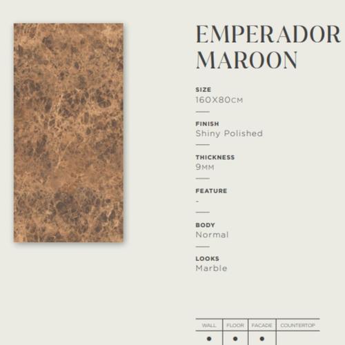 Jual GRANIT BIGSLAB MERK QUADRA UK 160X80CM TIPE EMPERADOR MAROON UNTUK ...