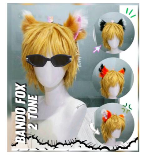 Jual accesories cosplay Bando rubah Fox Ear (1 tone/polos) - oren-putih ...