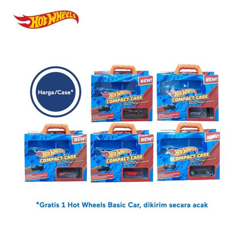 Promo Hot Wheels Compact Case with Unit Hot Wheels Jaguar 1 Pace ...