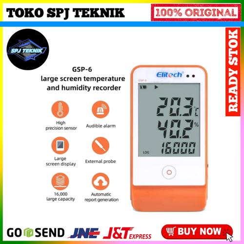 Jual Elitech GSP-6 Humidity Temperature Data Logger GSP6 Thermometer GSP 6 - Jakarta Barat - SPJ ...
