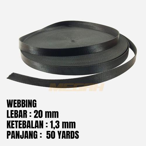 Jual Tali Webbing Tas 2 cm 2,5 cm 3,8 cm 5 cm Tabular Bisban PP Per ...