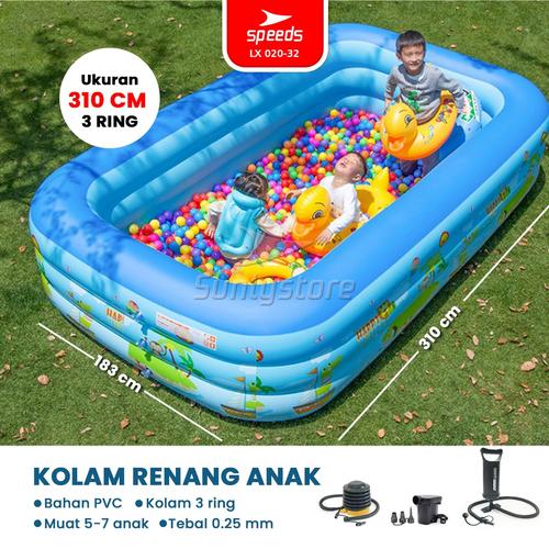 Jual SPEEDS Kolam Anak Berenang Kolam Portable Kolam Pompa Kuat 020-32 ...