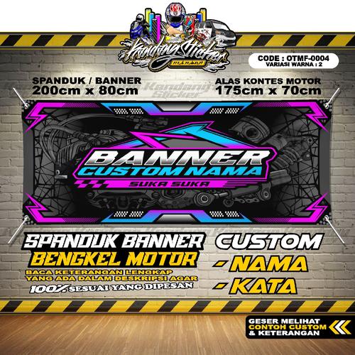 Jual BANNER KONTES SPANDUK BENGKEL MOTOR OTMF-0004-VW2 ALAS KONTES ...