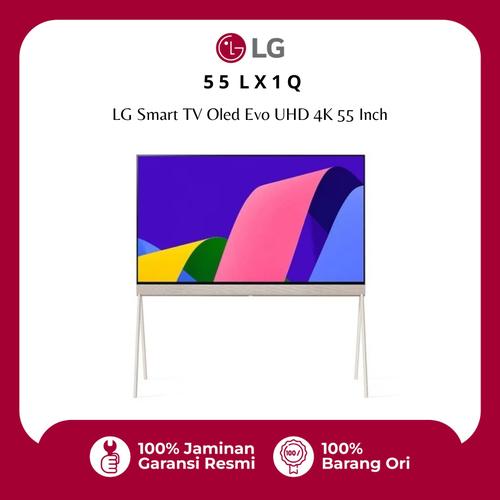 Promo LG UHD Oled Evo Smart TV 4K Objet Collection Posé 55 Inch 55LX1Q ...