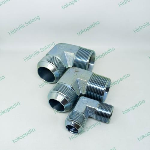Jual Double Naple Double Nepel Nipple Drat NPT - NPT 1/2" Inch Elbow 90 ...