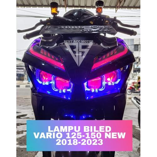 Jual LAMPU BILED AES TURBO UPGRADE VARIO 125/150 all new projektor full ...