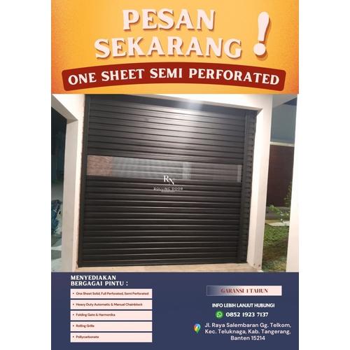 Jual Rolling door pintu toko one sheet semi perforated L 3,4m x T 3,2m ...