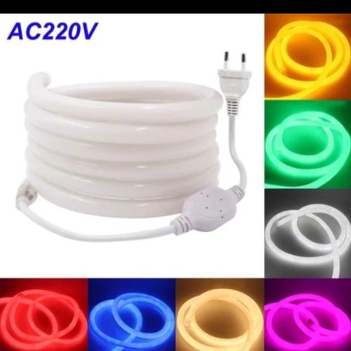 Jual lampu neon flex bulat 360 flexible lamp 50m 100m 100 50 meter led ...