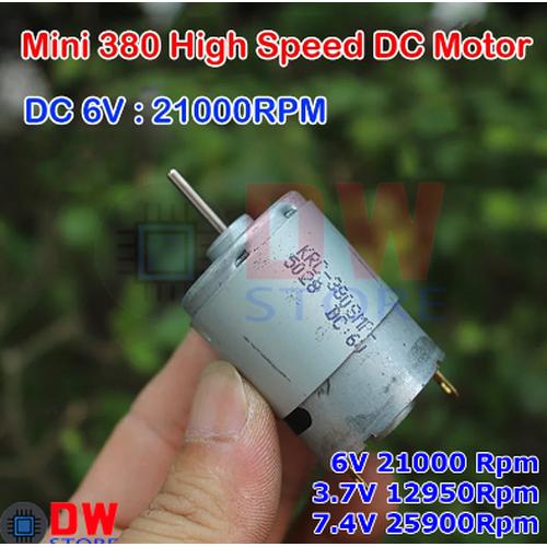 Jual § Dinamo DC Motor RS380 RS 380 6V 3.7V-7.4V High RPM Speed High ...