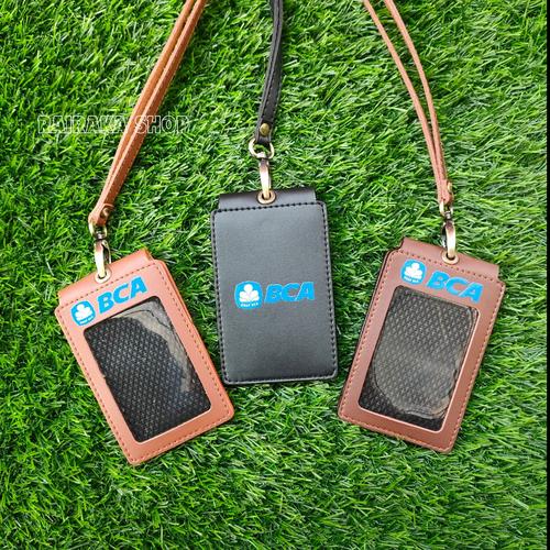 Jual Id Card name tag kulit Holder Double Flip Magnet By Rairaka - BANK ...