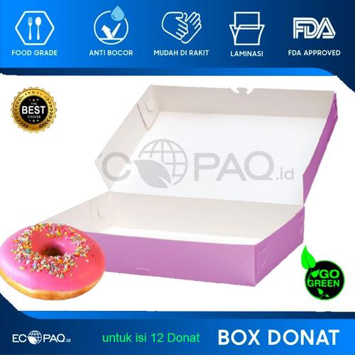 Jual Box Donat - Untuk isi 12 Donat - PINK - 38x29x15 cm - Jakarta ...