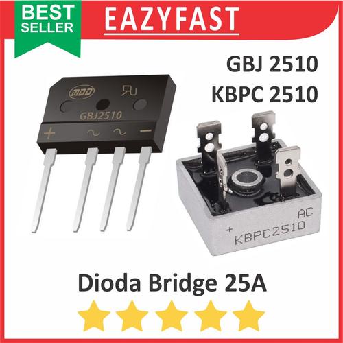 Jual Dioda Kiprok Bridge 25A 25 A Ampere Diode Rectifier GBJ2510 ...
