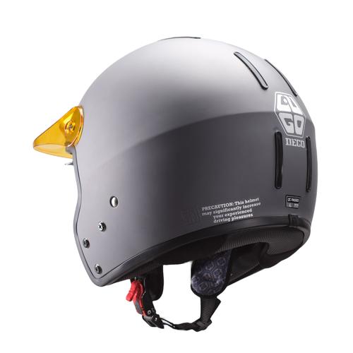 Promo Helm Dewasa Klasik LUGO Deco Polos Standar SNI, Visor Unik ...