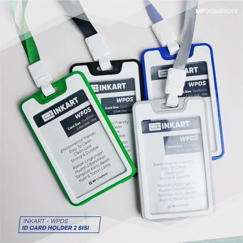 Jual INKART | ID Card Holder 2 Sisi + Lanyard | Gantungan ID Card 2 ...