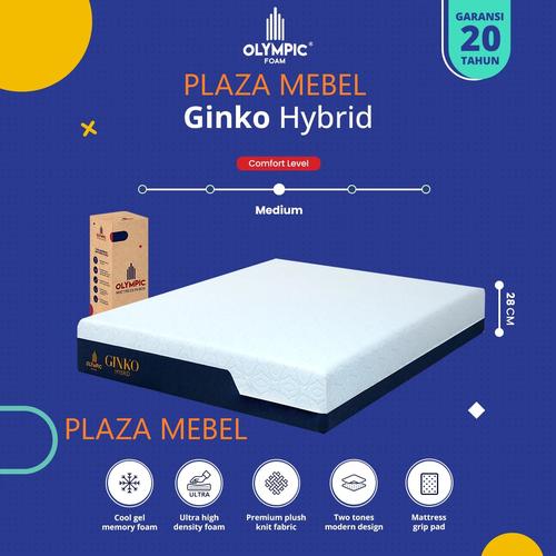 Jual Kasur Busa Ginko Hybrid Olympic Memory Foam Garansi 20 Tahun In ...