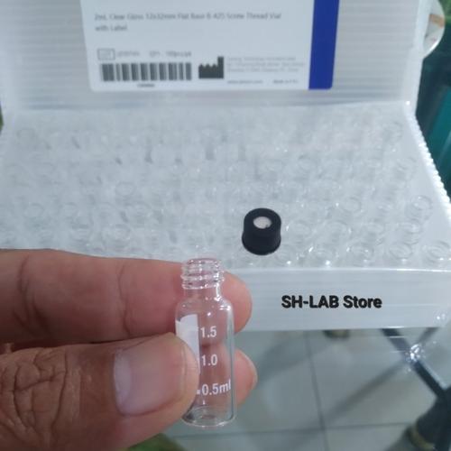 Promo Botol Vial Glass Kaca 2 ml Clear / Botol Sample Vial 2 ml - Kota ...