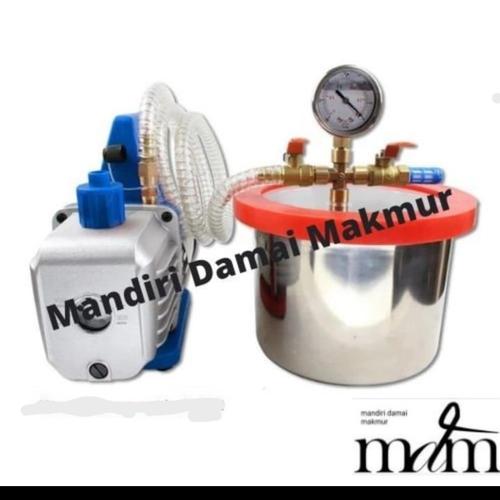 Jual Vacuum Degassing Chamber Diameter 20cm Epoxy Resin 3L dan pompa ...