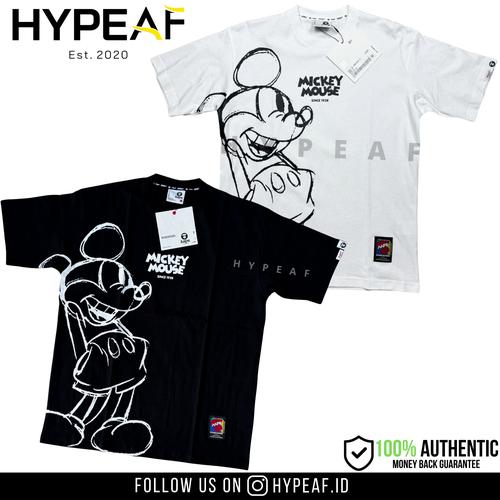 Promo AAPE x DISNEY Mickey Mouse Collaboration #01 Black Tee - White, L ...