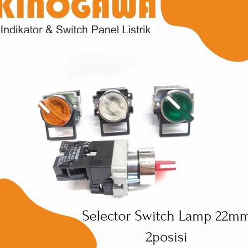 Jual NEW SELECTOR SWITCH 22MM 2 POSISI ON OFF LAMPU LED KINOGAWA TOP ...