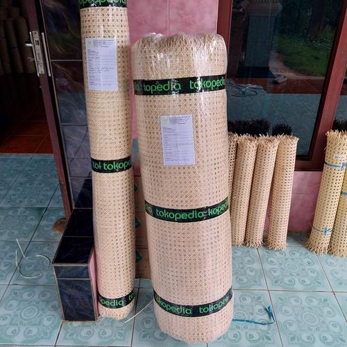 Jual anyaman rotan lembaran bunga tanjung /mata ayam / webbing rotan ...