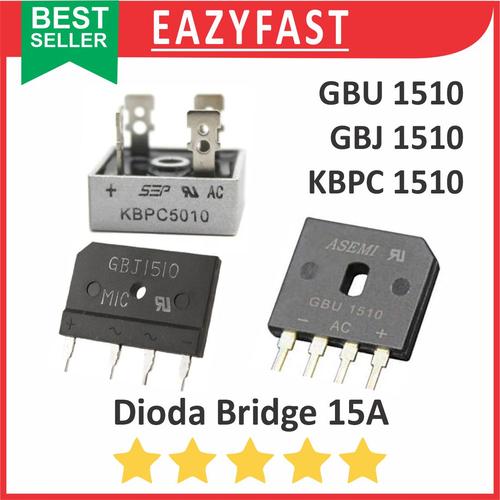 Jual Dioda Kiprok Bridge 15A 15 A Ampere Diode Rectifier GBU1510 ...