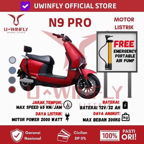 Promo Motor Listrik Sepeda Listrik N9 Pro by Uwinfly - VIRGO 1.2 BLACK ...