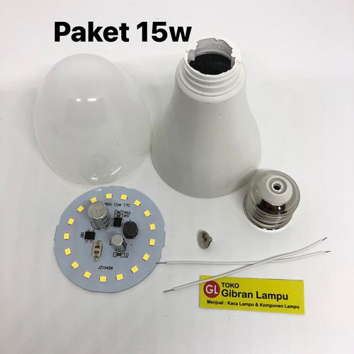 Jual Paket Rakit Lampu LED Model Oval Elips 15 Watt - Rakitan Lampu LED ...