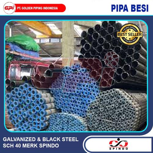 Jual Pipa Besi SCH 40 Nd.5" s/d 8",Galvanized & Blaksteel Merk Spindo ...