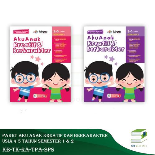 Promo BEST SELLER ORIGINAL PAKET AKU ANAK KREATIF DAN BERKARAKTER 1 PAKET ISI 2 BUKU ERLANGGA ...