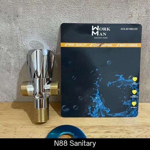 Jual Kran keran shower T 1/2" double KUNINGAN / Stop kran wc kloset ...