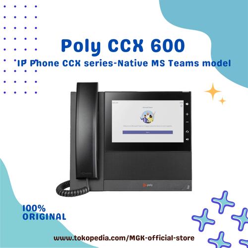 Jual Poly CCX 600 Business Media Phone for Microsoft Teams and PoE ...