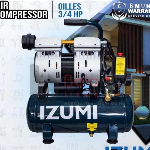 Jual Air Compressor Portable Oiless Izumi 3/4 HP 9 L Kompresor Angin ...