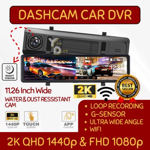 Promo Dashcam Kamera Mobil 2K WIFI Dual Car Camera 11 INCH DVR Night ...