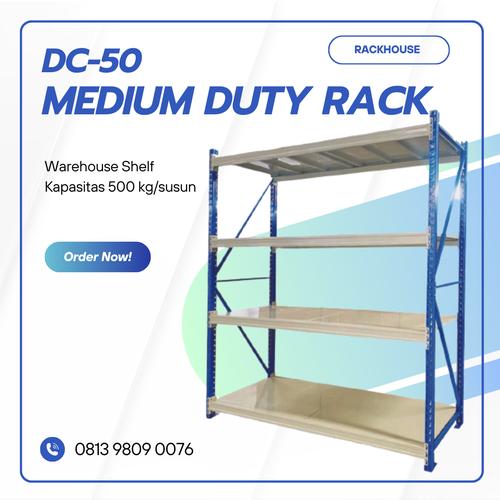 Jual Rak Gudang Medium Duty Kapasitas 500 kg/ Rak Industri Susun ...