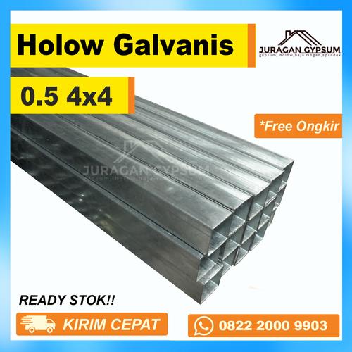Jual holow galvanis 0.5 4x4 / hollow 0.5mm / holo 0.5mm 4 x 4 / Besi ...