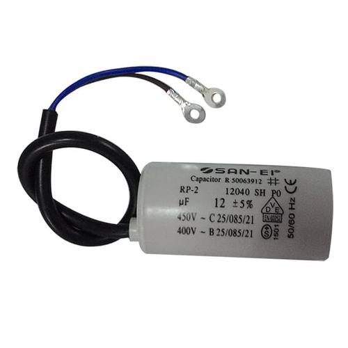 Jual 12 uf - 450 V SAN-EI Capacitor - Kapasitor Bulat - Capasitor Pompa ...