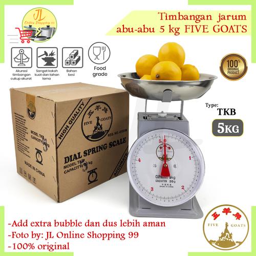 Jual FIVE GOATS Timbangan jarum manual 5kg buah sayur daging warna abu-abu - Kota Tangerang ...