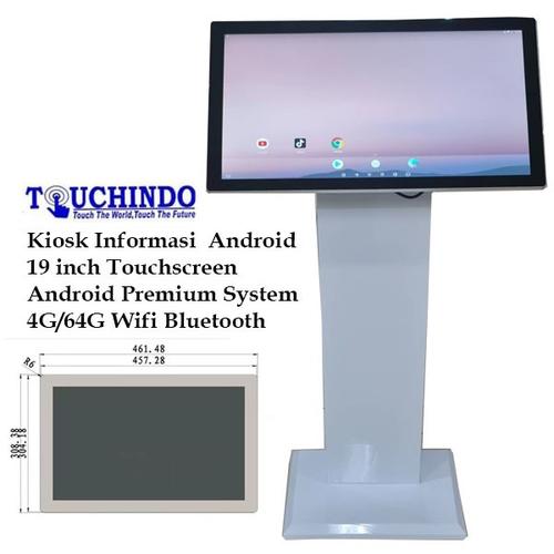 Jual Kiosk Informasi Touchscreen 19 inch Standing+ Android Premium ...