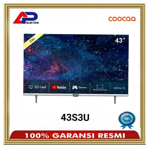 Jual LED COOCAA 43 INCH 43S3U SMART TV DIGITAL GARANSI RESMI - Kota ...