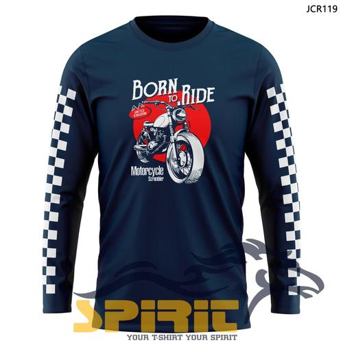 Jual Kaos Motor Custom Baju Kaos Pria Motor Riders Touring Born to Ride ...