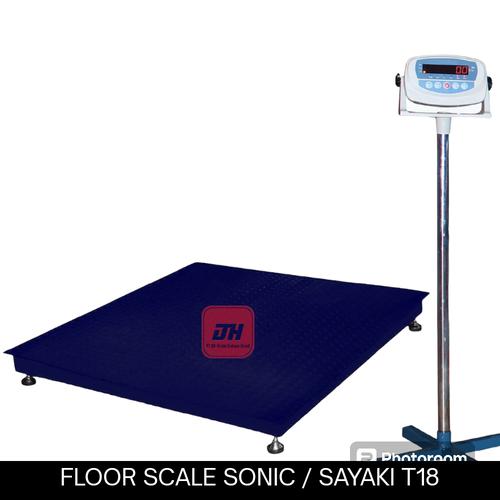 Jual Timbangan lantai, floor scale, SONIC / SAYAKI T18 kap 1ton - 5ton ...