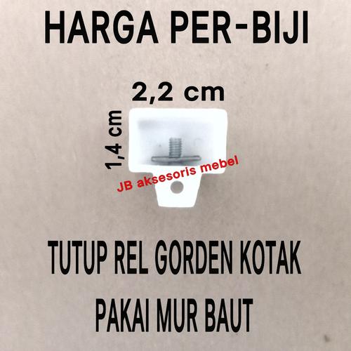 Jual ENDCUP ENDCAP KOTAK + MUR BAUT SKRUP SEKRUP UNTUK PENUTUP REL ...