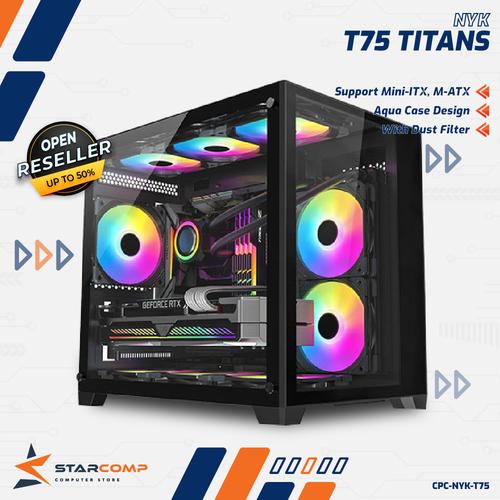 Promo NYK Nemesis Casing Gaming T75 TITANS - Hitam Cicil 0% 3x - Kab. Sleman - StarComp | Tokopedia