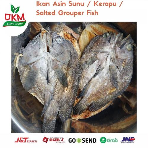 Jual Ikan Asin Sunu Karapu Khas Makasaar 1 kg Saunteed Salted Grouper ...