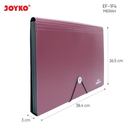 Jual Expanding File Map Harmonika Joyko Ef-1F4 Folio 13 Pocket - Merah ...